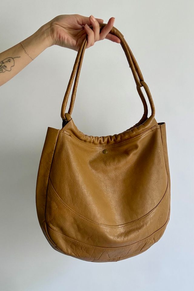 Tan Leather Shoulder Bag Selected by Wax Plant | Free People