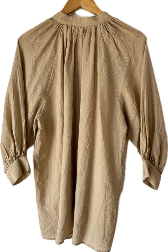 Fortela Beige Shirt Faux Turquoise Buttons Selected by The Curatorial ...