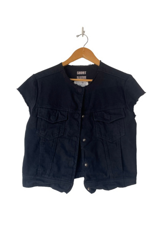 Margiela Black Denim Short Sleeve Jacket Selected by The Curatorial ...