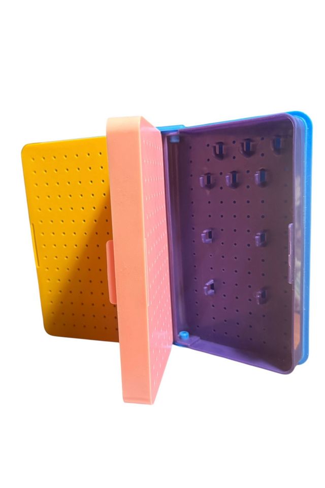 1980s Colorblocked Jewelry Keeper Earring Organizer Selected by ...