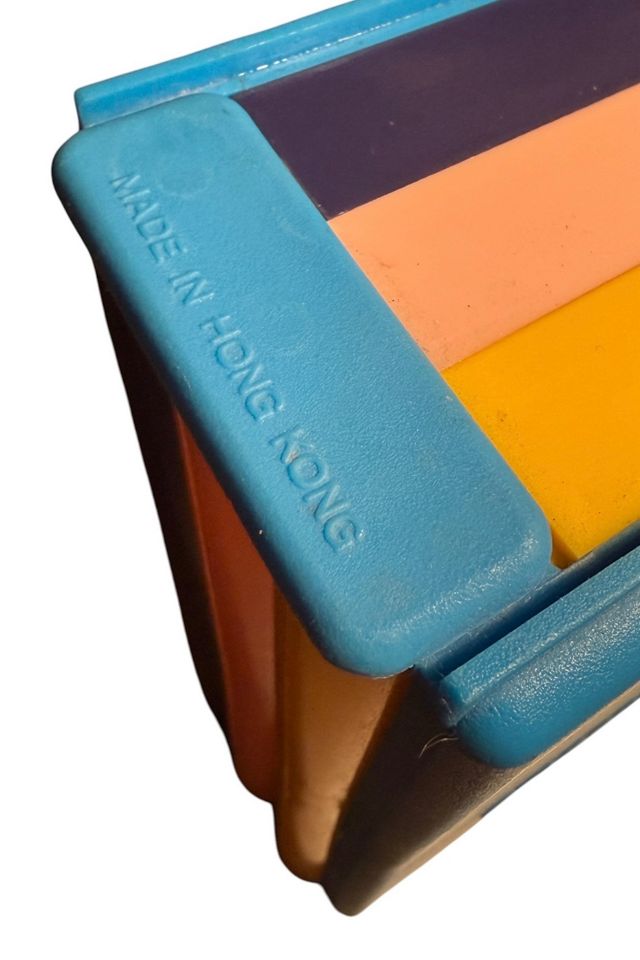 1980s Colorblocked Jewelry Keeper Earring Organizer Selected by ...