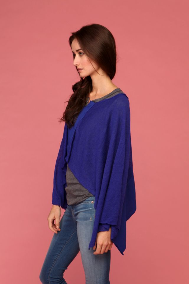 Modern Pointelle Poncho | Free People UK