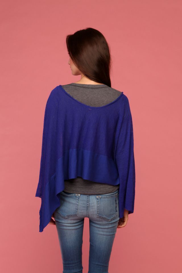 Modern Pointelle Poncho | Free People UK