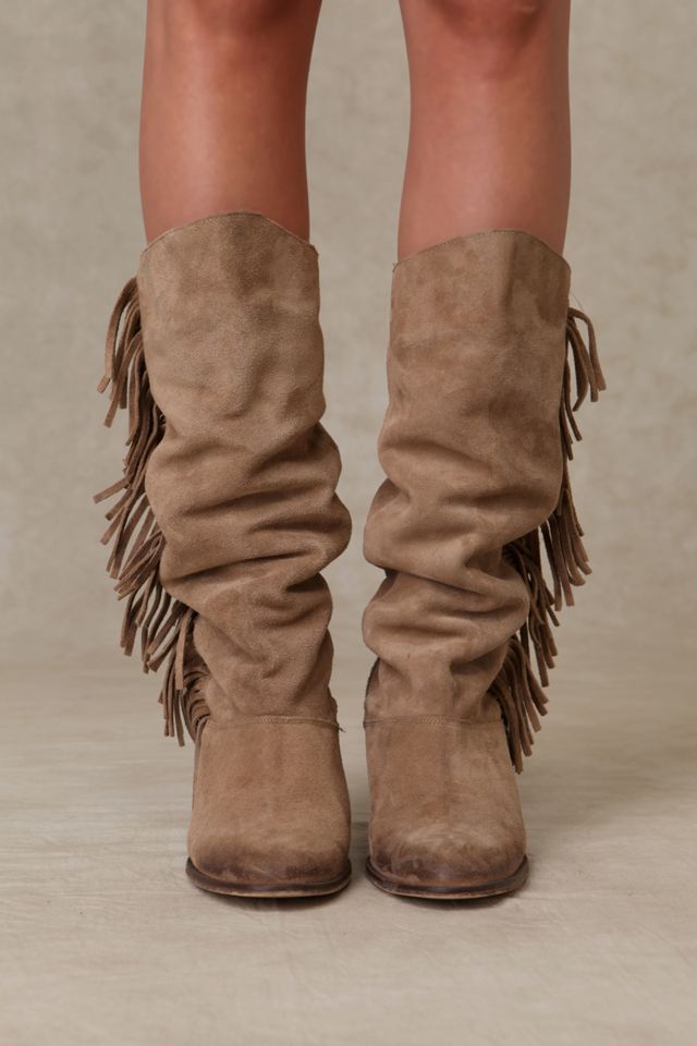 Slouch Fringe Boot | Free People