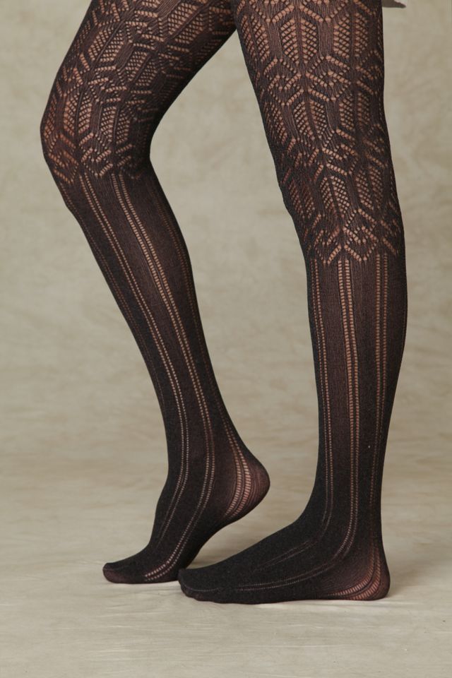Split Pattern Tights | Free People UK