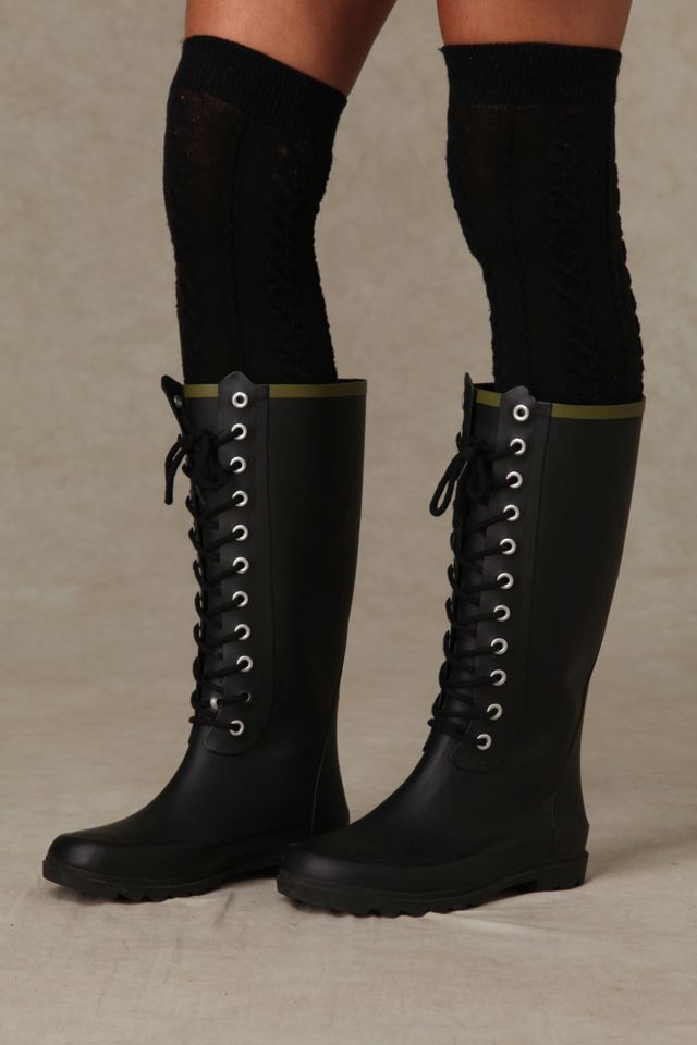 Noir Lace Up Weather Boots | Free People