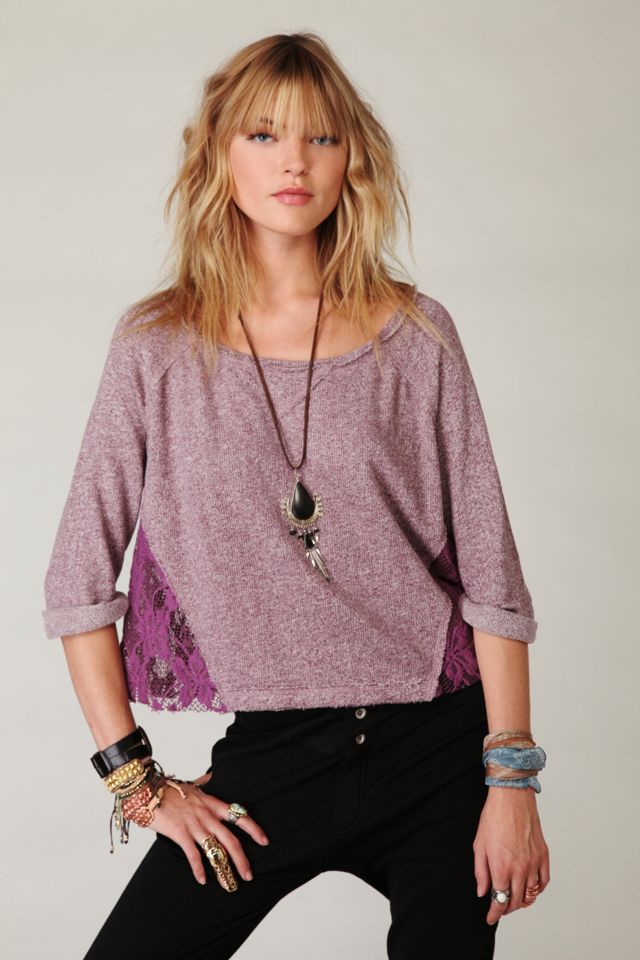 French Terry Lacey Crop | Free People UK