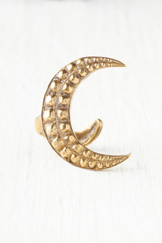 Crest Moon Wrap Ring | Free People UK