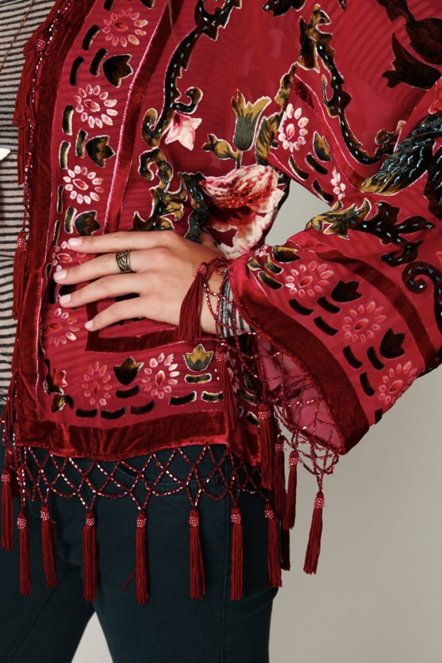 English Rose Devore Kimono | Free People