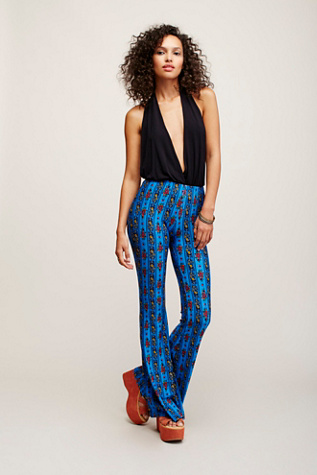 Border Print Bell Bottoms | Free People