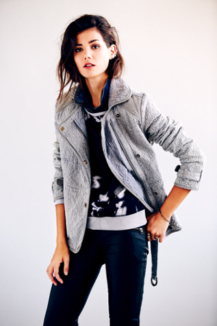 Slouched and Quilted Motorcycle Jacket | Free People UK