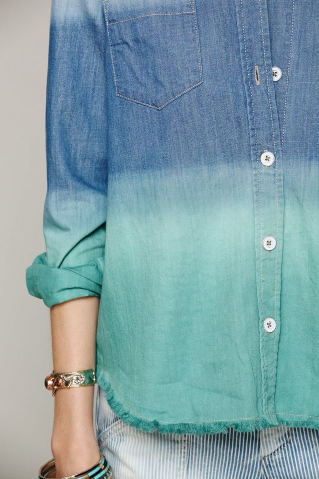 Ombre Button Down Shirt | Free People