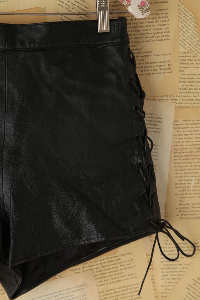 Vintage Leather Corset Shorts | Free People UK