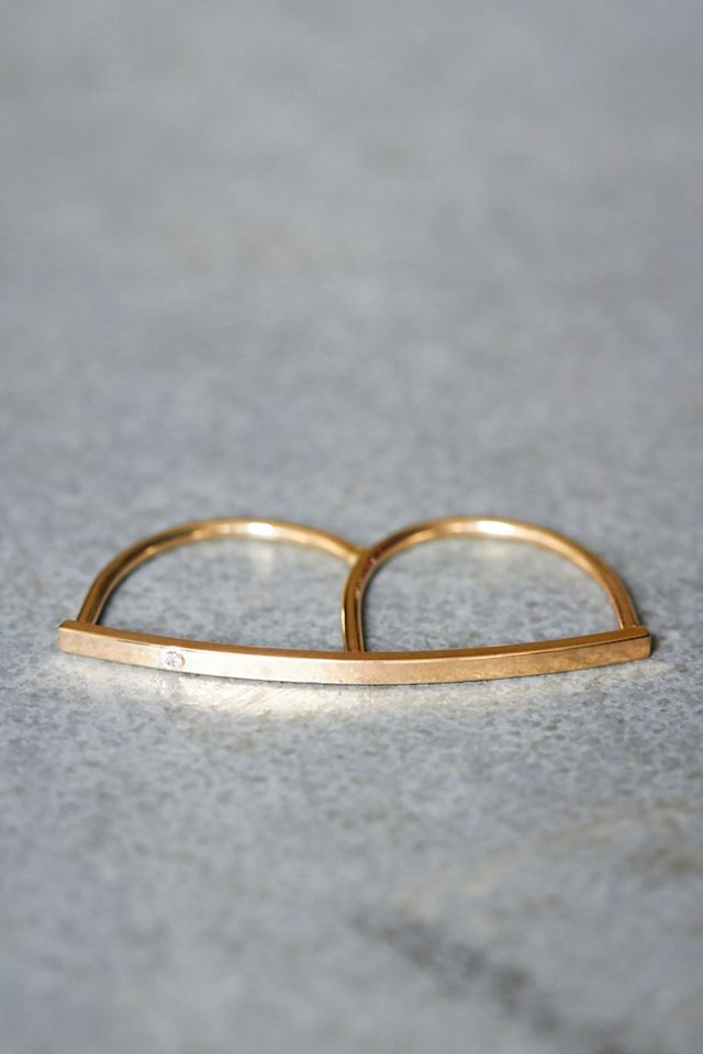 Sweet Diamond Double Ring | Free People