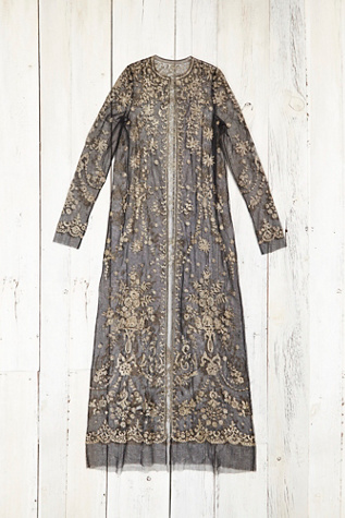 Vintage Sheer Long Jacket | Free People