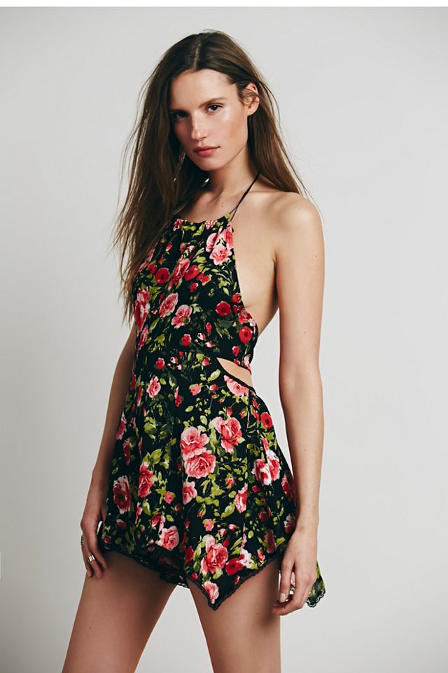 Printed Open Side Romper | Free People