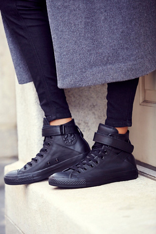 Mono Leather High-Top Chuck | Free People