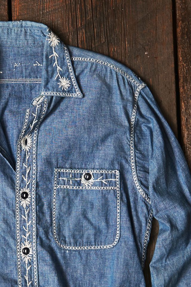 Vintage Embroidered Denim Shirt | Free People