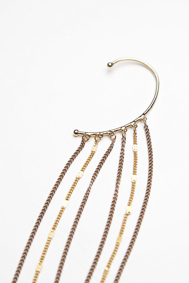 Draped Ear Cuff to Hair Chain | Free People