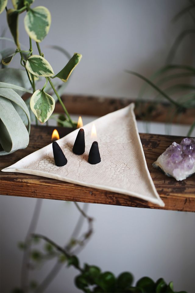 Stephanie Tran Triangle Cone Incense Ivory | Free People