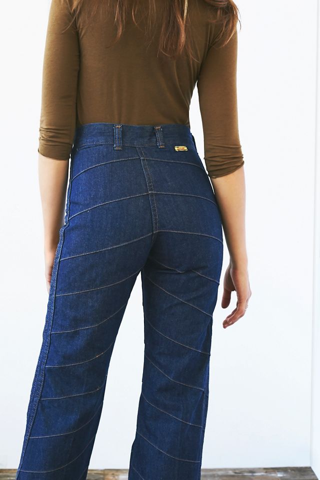 Vintage 1970s Stitched Jeans | Free People