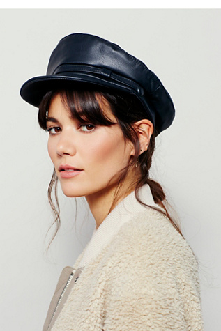 Uptown Leather Lieutenant Hat | Free People
