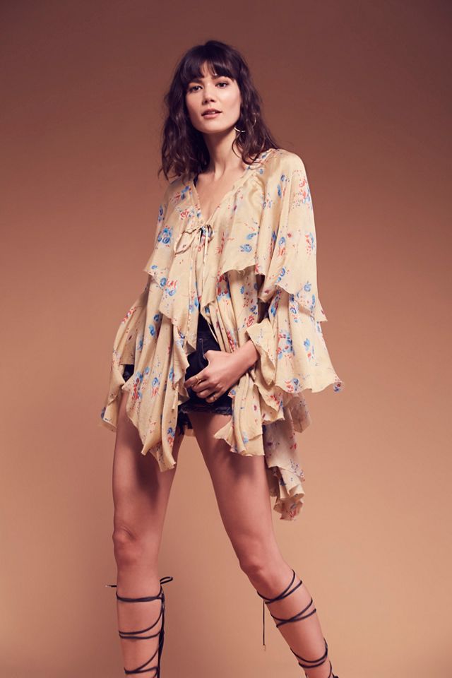Monet Silk Flutter Cape | Free People