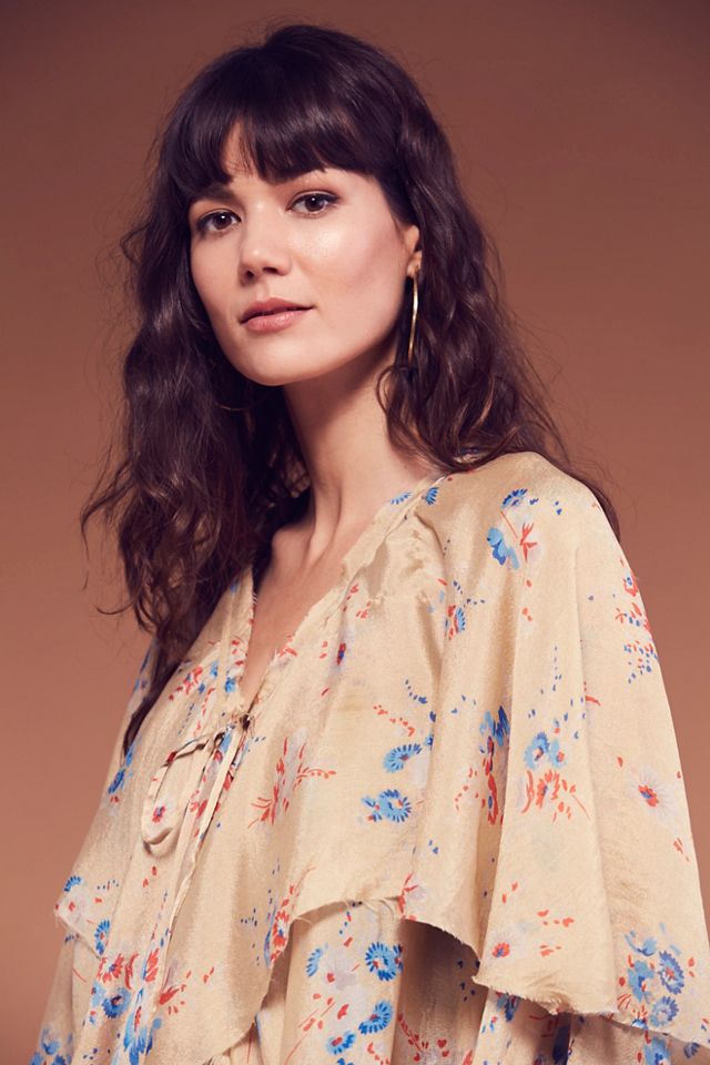 Monet Silk Flutter Cape | Free People