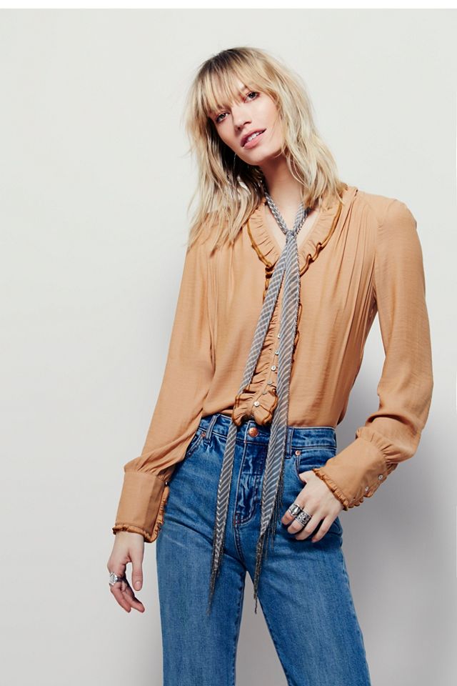 Ruffle and Run Buttondown | Free People