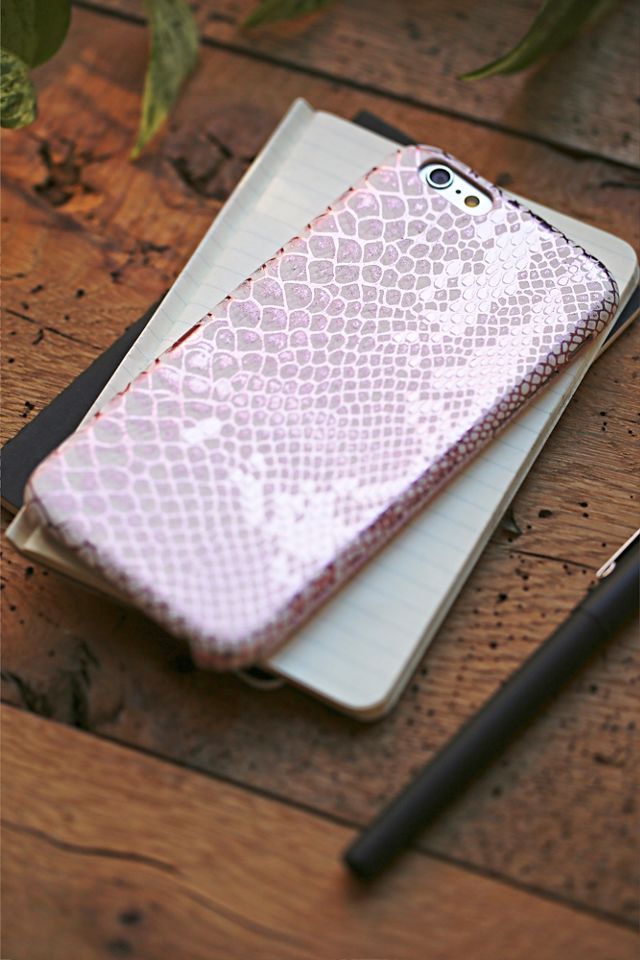 Embossed Snake Leather iPhone Case | Free People UK