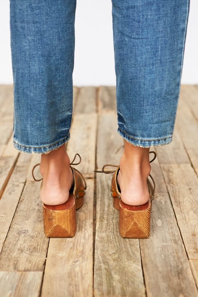 Vintage 1960s Painted Clogs | Free People