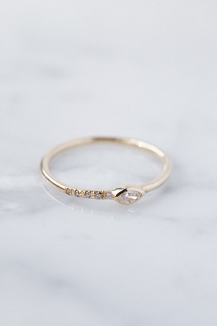 14K Gold Diamond Gravity Ring | Free People