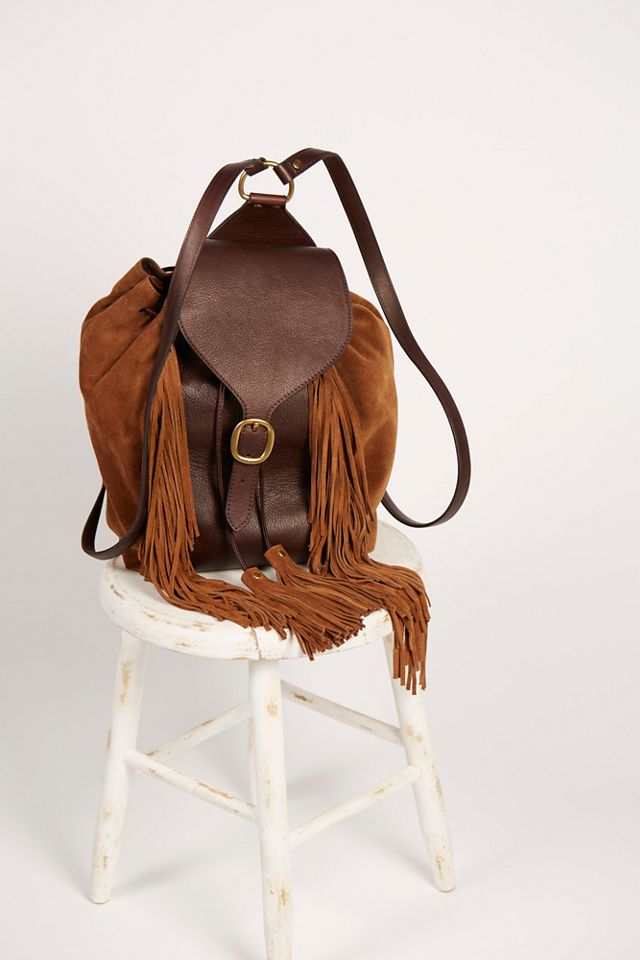 Clara Fringe Backpack | Free People