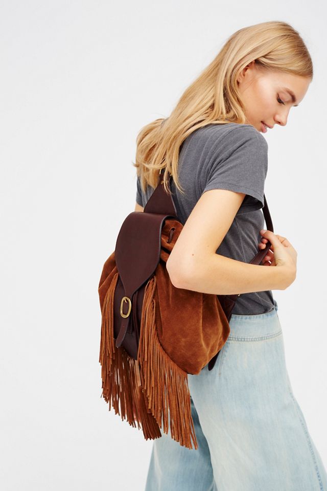Clara Fringe Backpack | Free People