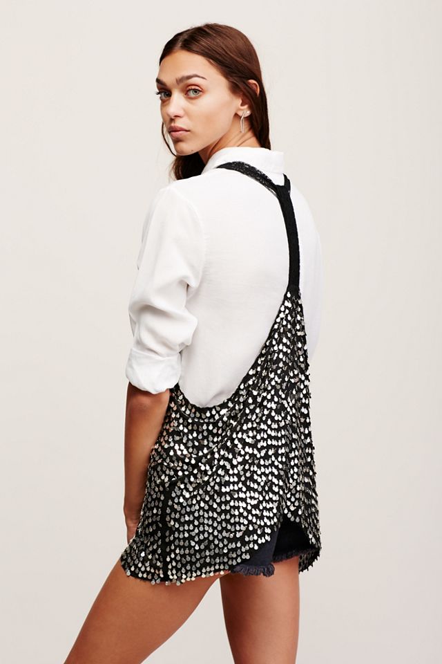 Midnight Magic Sequin Vest | Free People