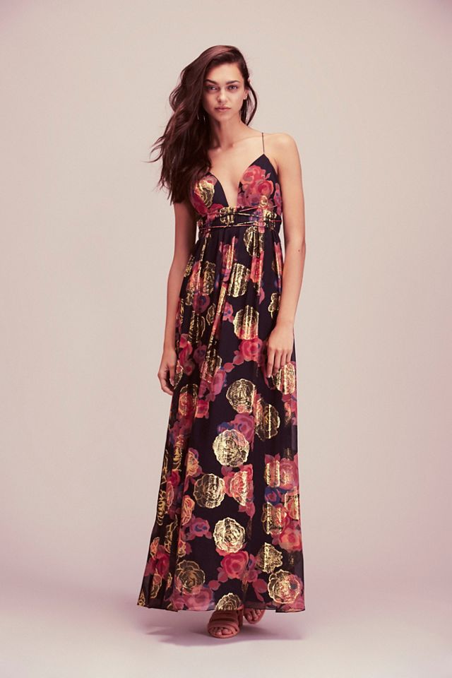 Shadows Printed Gown | Free People UK
