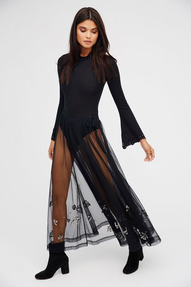 Moonlight Mesh Wrap Slip | Free People
