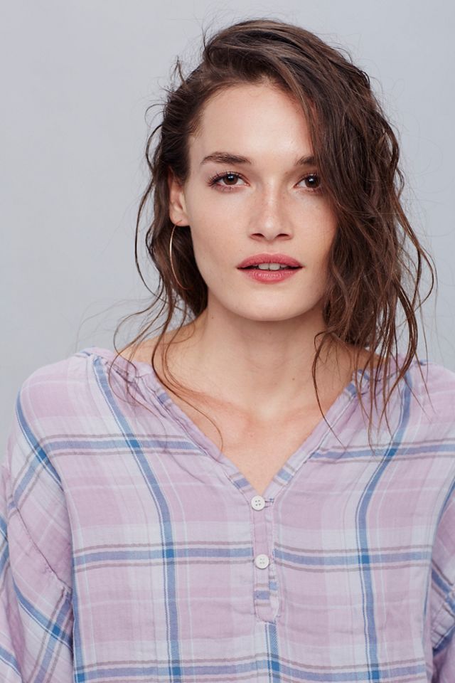 Double Cloth Plaid Swing Top | Free People