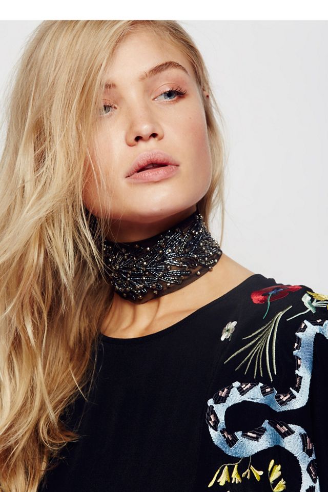 Silver Dreams Net Choker | Free People