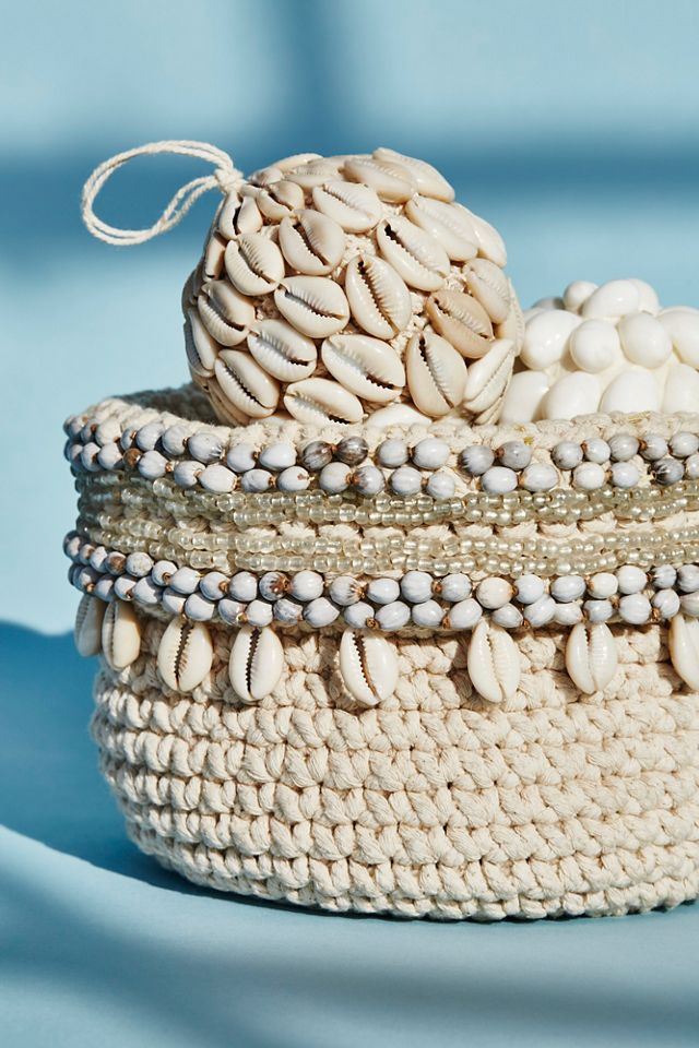 Macrame Shell Basket | Free People