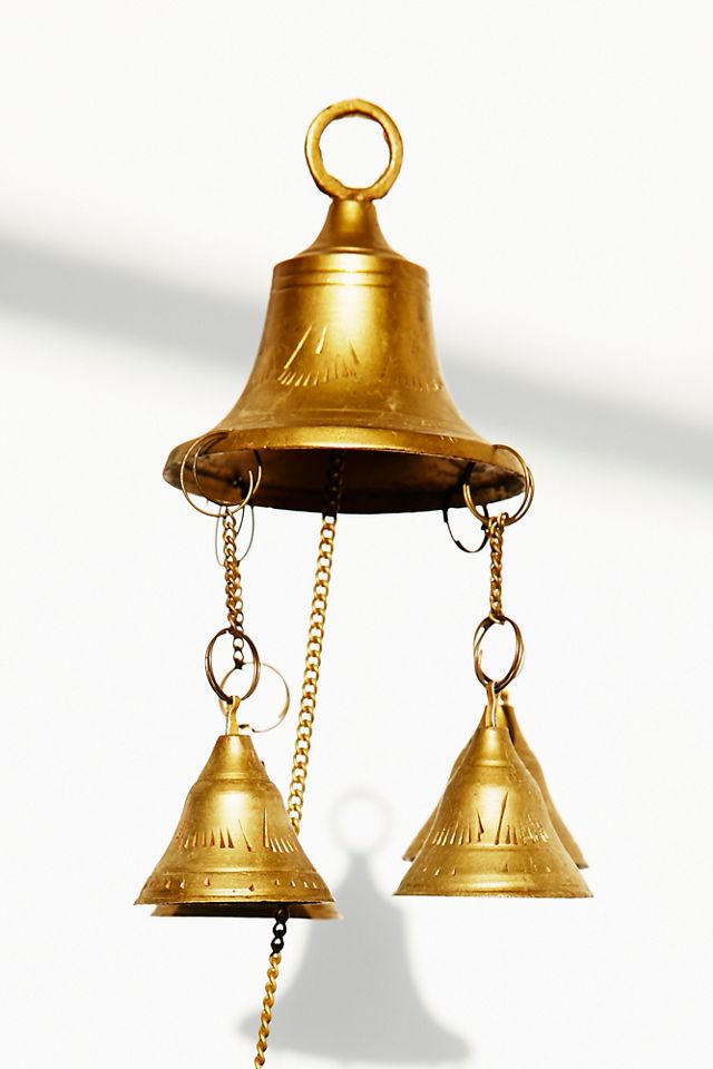 Vintage 1960s Brass Bell Wind Chime | Free People