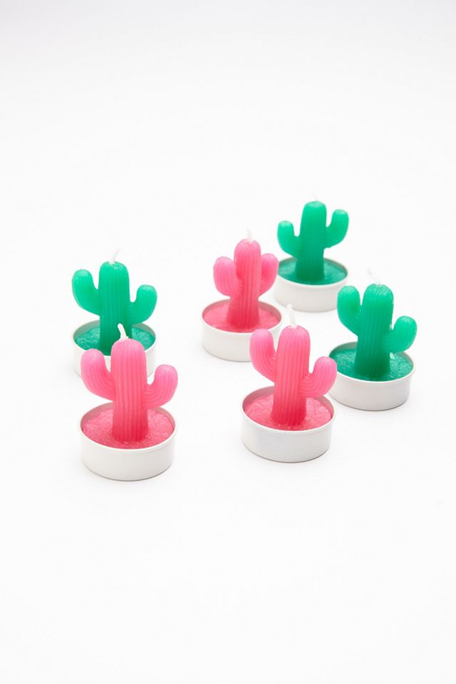 Small Cactus Tea Light Candles | Free People