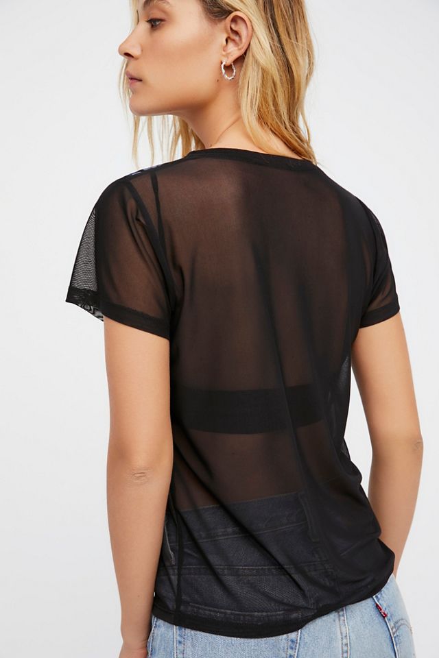 Mesh Leopard Tee | Free People