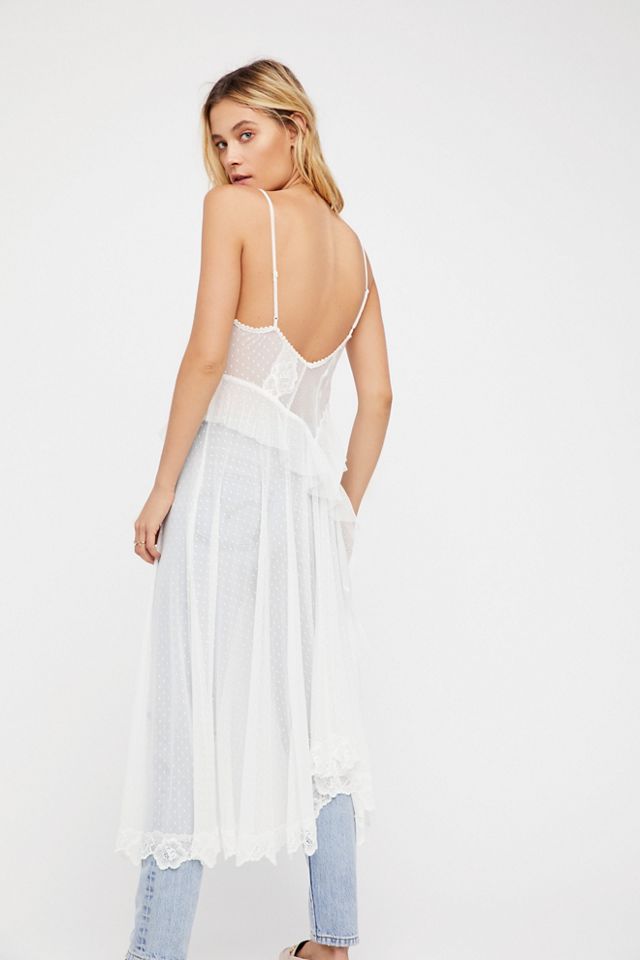 Oh Hello Dot Mesh Slip | Free People