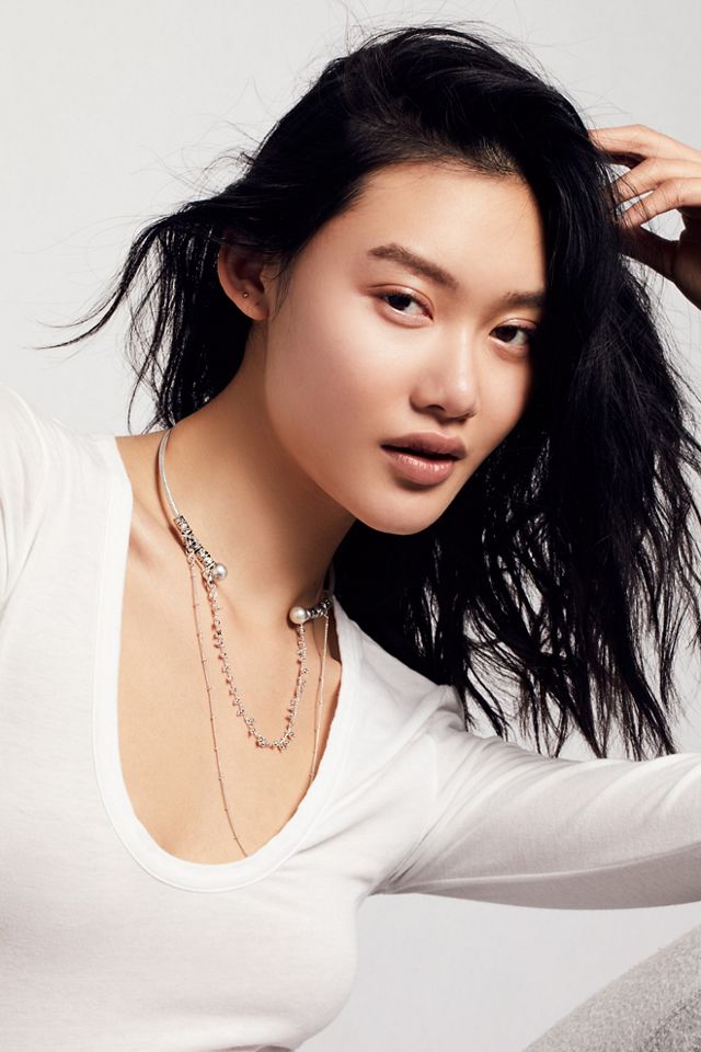 Double Piercing Draped Choker | Free People UK