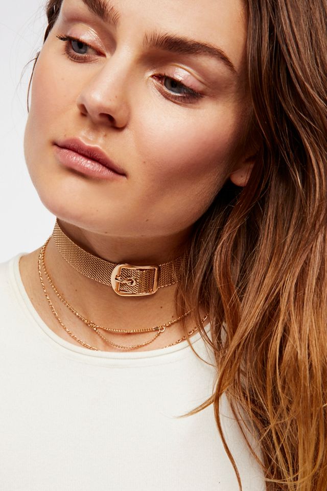 Fine Link Buckle Choker | Free People