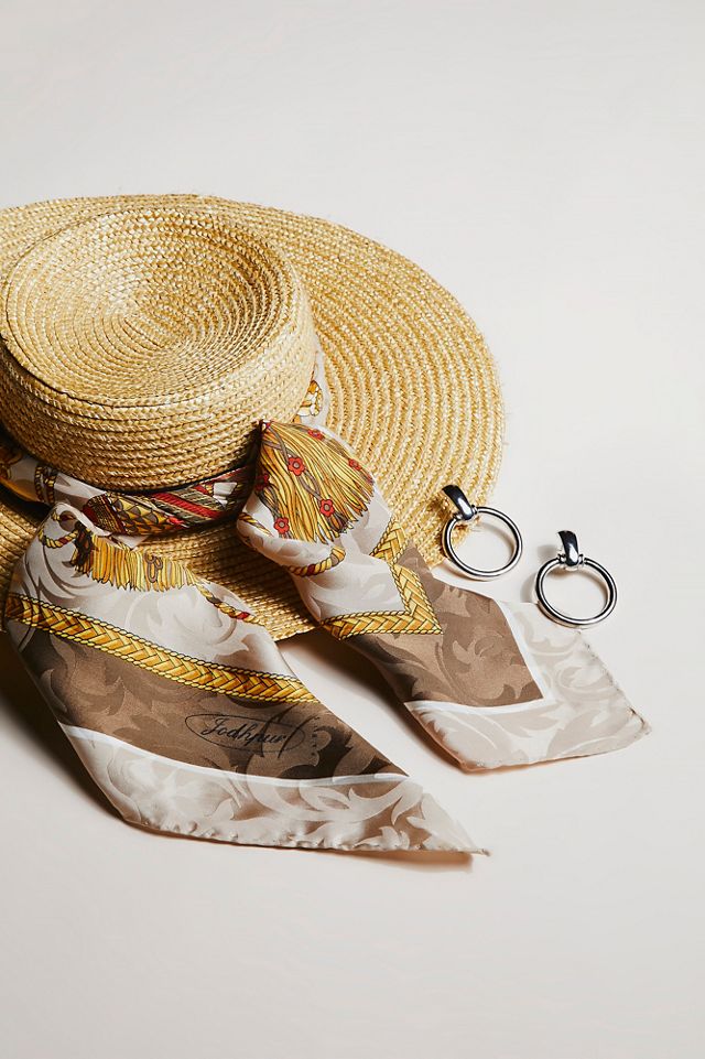 Vintage 1980s High End Silk Scarf | Free People