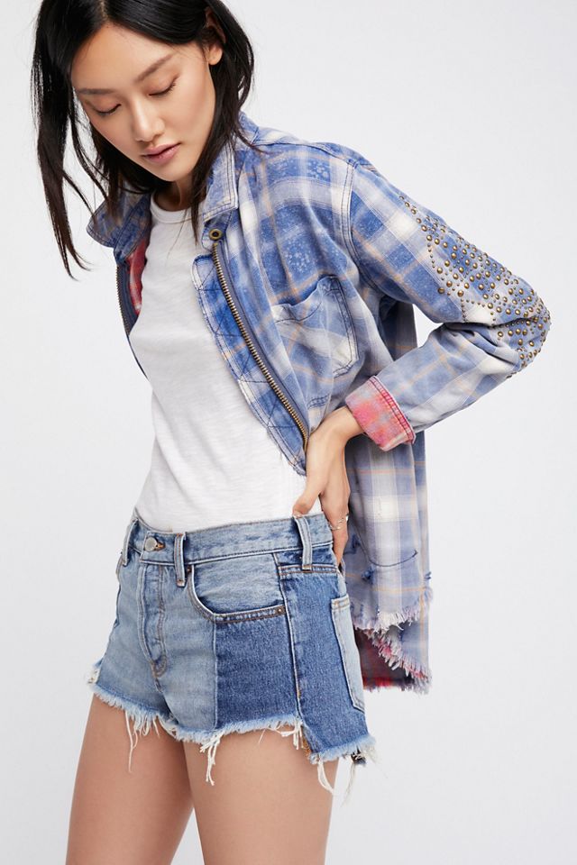 Pieced Step Hem Short | Free People