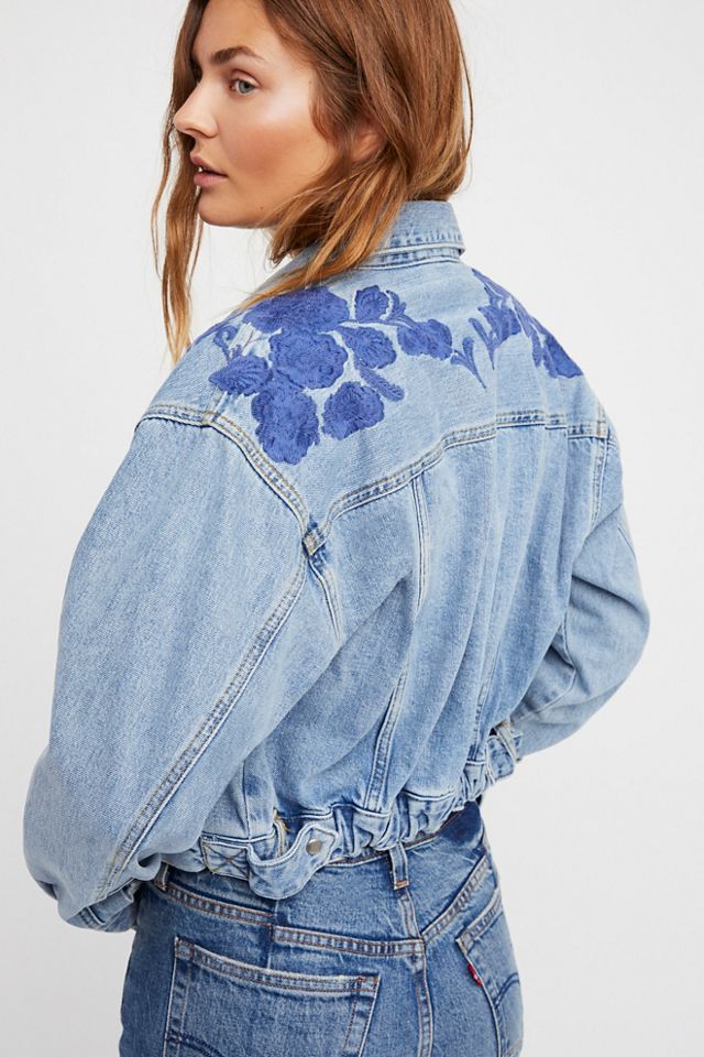 Cinched Back Denim Jacket | Free People
