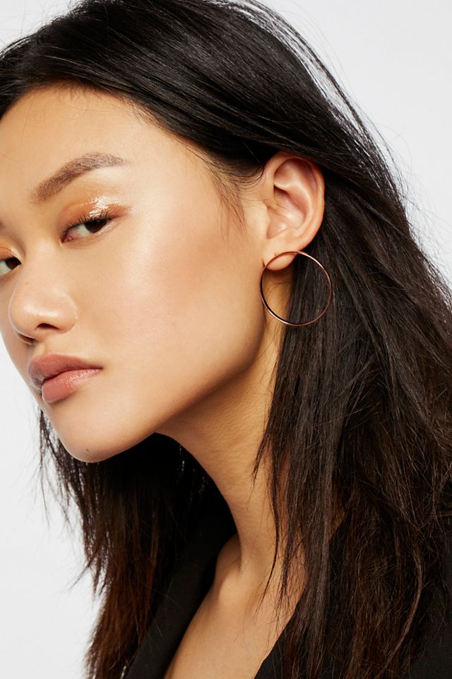 Basic Babe Front Hoops | Free People